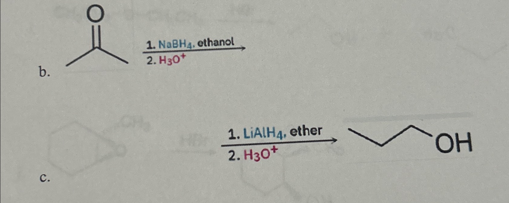 Solved Write the reactants or products of each reaction. | Chegg.com
