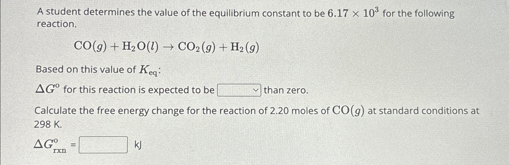 Solved A student determines the value of the equilibrium | Chegg.com