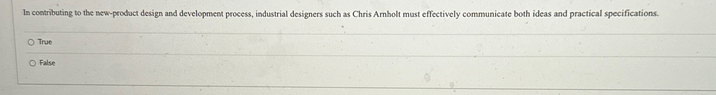 Solved In contributing to the new-product design and | Chegg.com