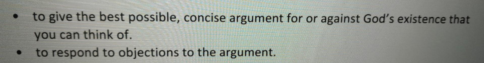 to give the best possible, concise argument for or | Chegg.com