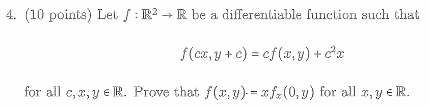 Solved 10 points let F R2→r be A Differentiable
