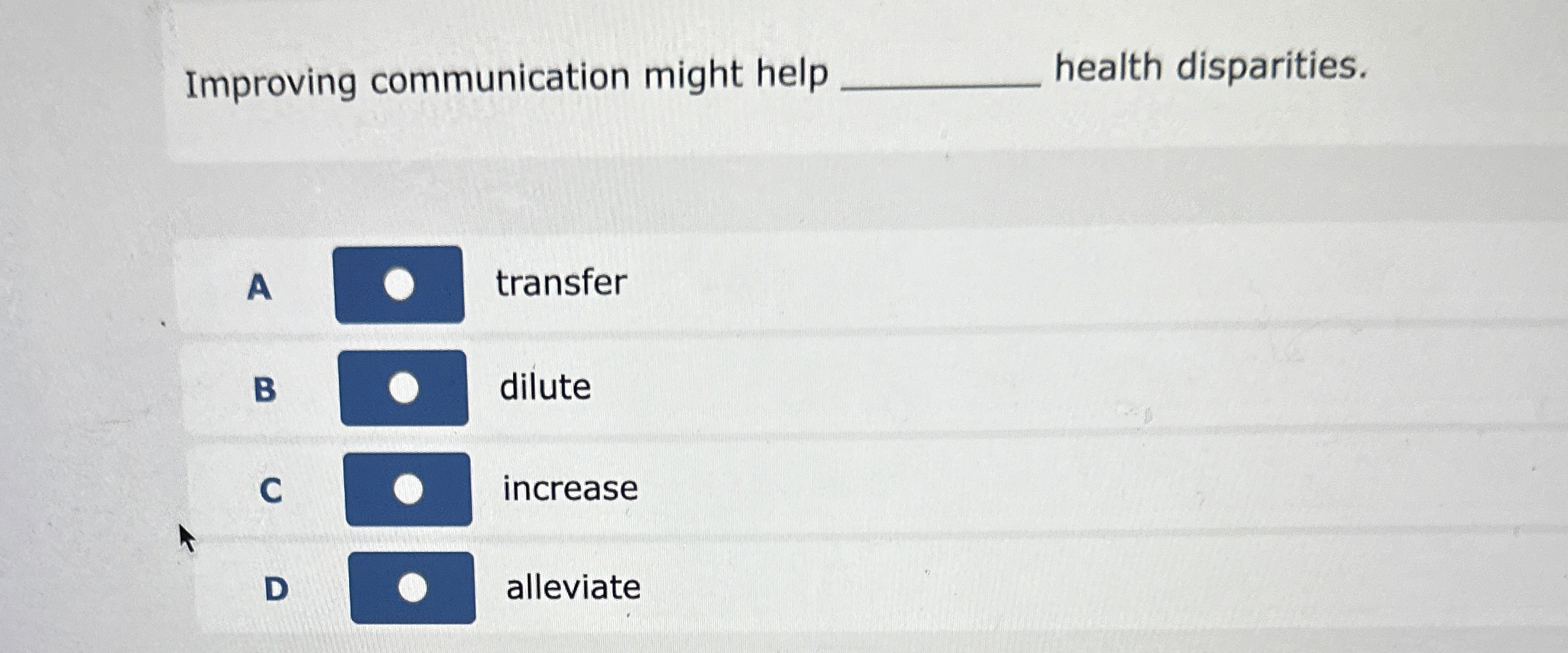 Solved Improving communication might help q, ﻿health | Chegg.com