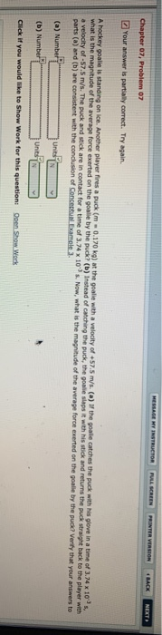 Solved MESSAGE HY INSTRUCTOR FULL SCREEN PRINTER VERSION 4 | Chegg.com