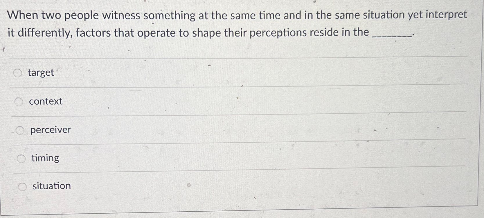 Solved When two people witness something at the same time | Chegg.com