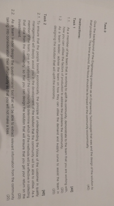 Solved Task 0Give the background of the Engineering problem | Chegg.com