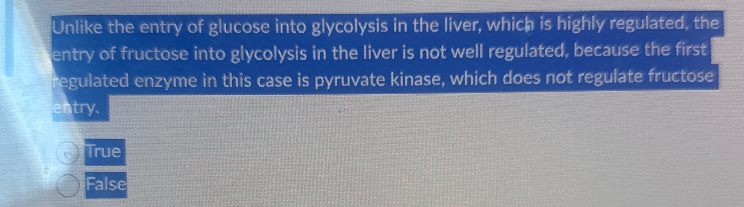 Solved Unlike the entry of glucose into glycolysis in the | Chegg.com