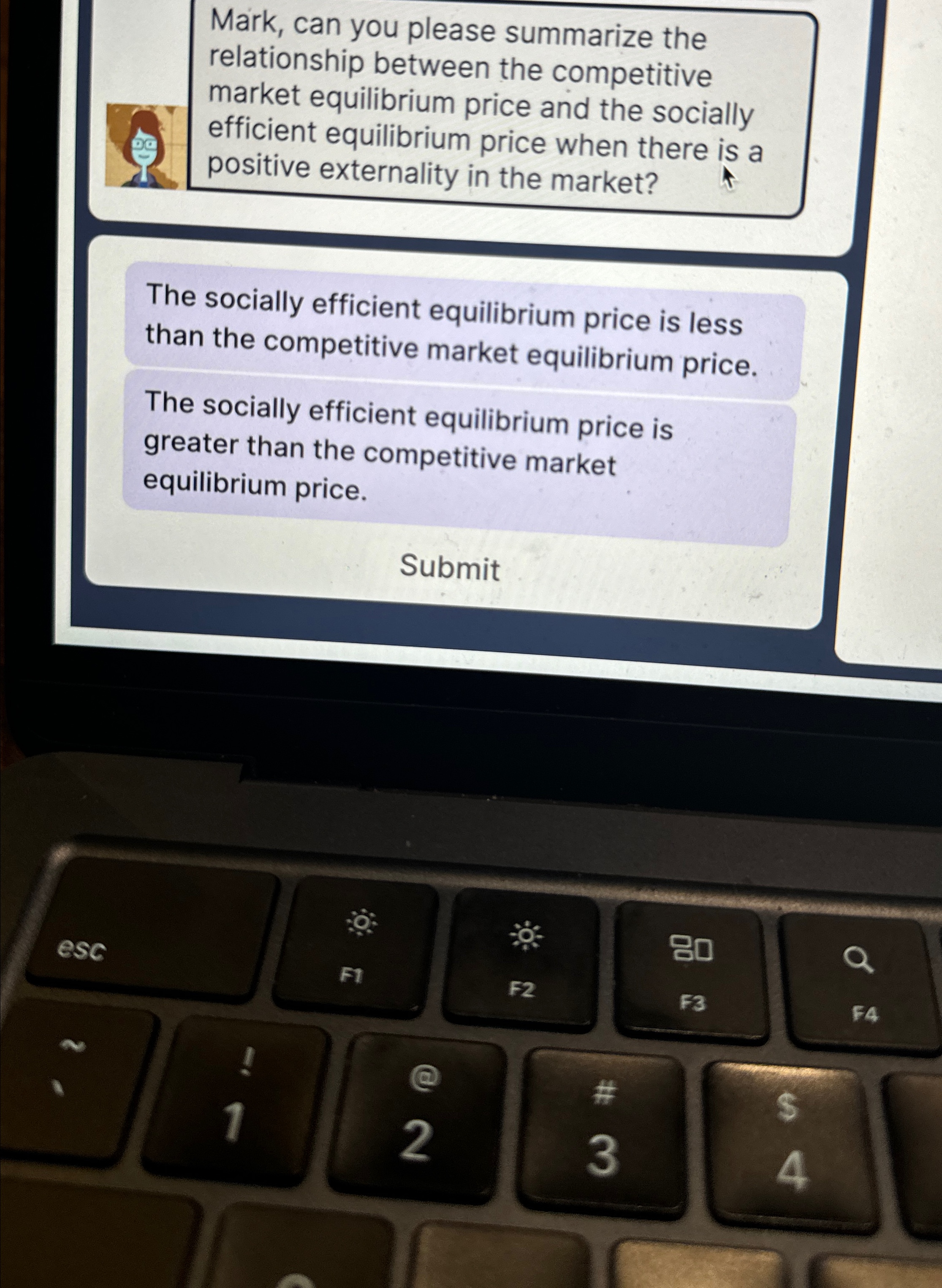 Solved Mark, if the external marginal benefit from Mega | Chegg.com