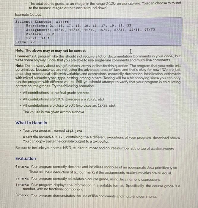 Solved Question 3 (13 points): Purposo: Basic lava Numeric | Chegg.com