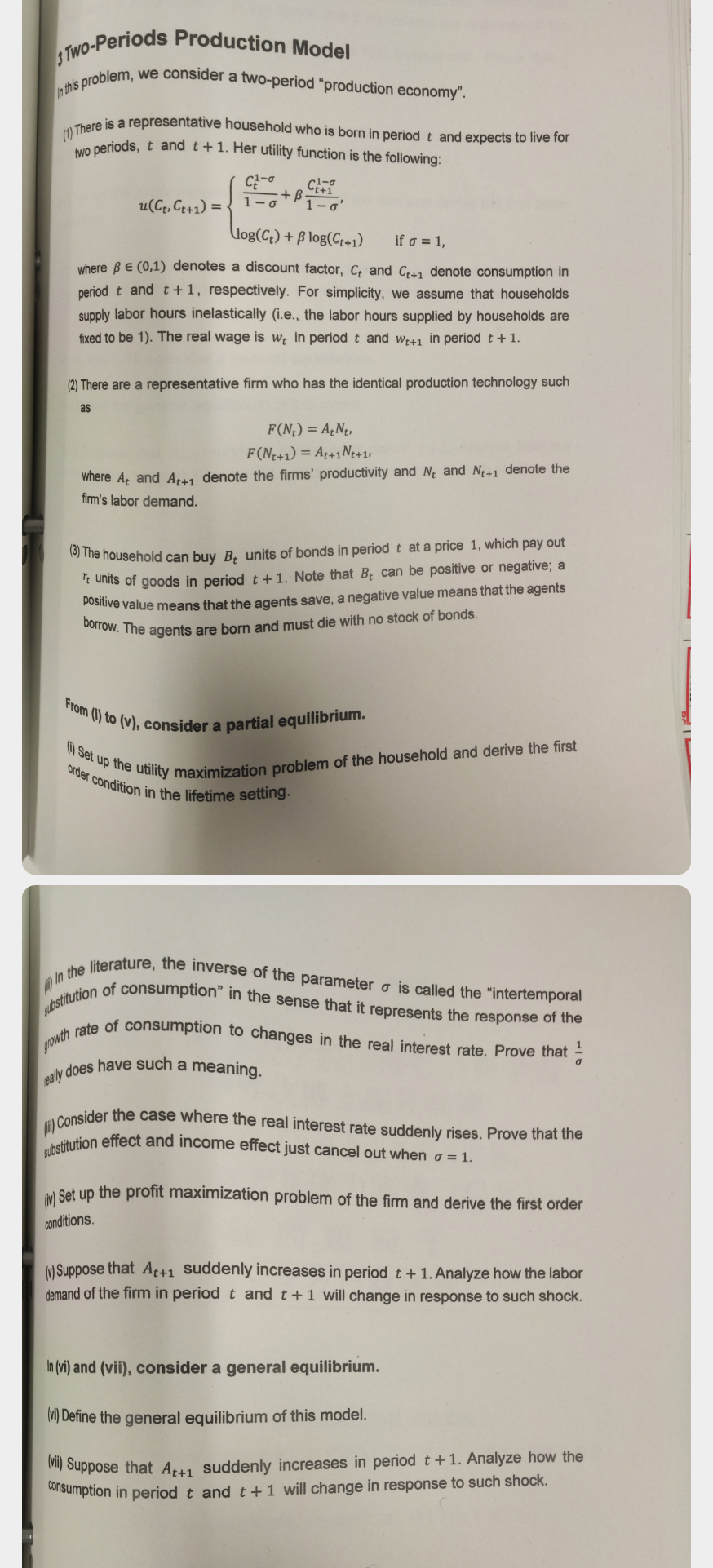 Solved 3iNO-Periods Production Modelintil sroblem, we | Chegg.com