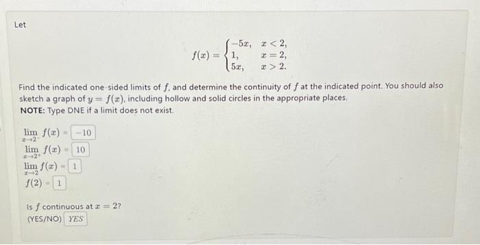 Solved f(x)=⎩⎨⎧−5x,1,5x,x 2 Find the indicated | Chegg.com