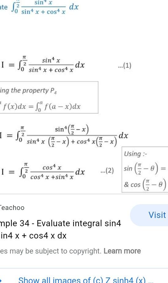 Solved integrate sinh^4 x | Chegg.com