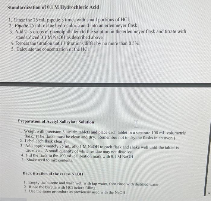 Solved Calculate the approximate volume of HCl you will use | Chegg.com