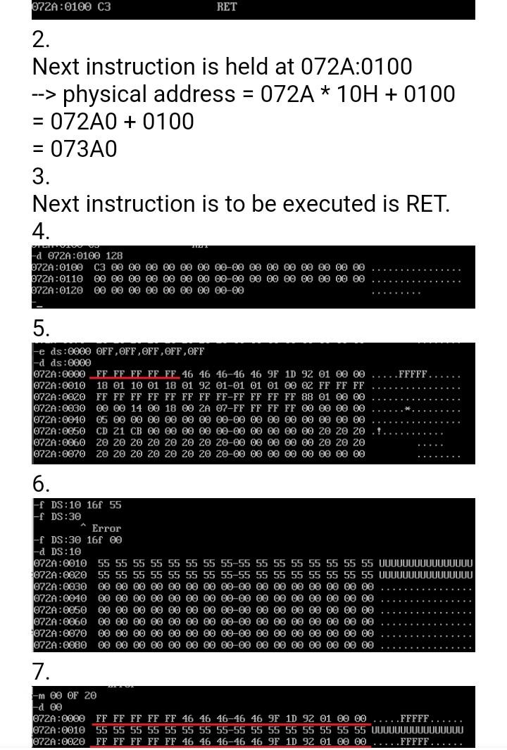 Solved 6. Use FILL commands to initialize the 16 storage | Chegg.com
