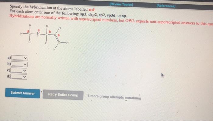 Solved [Review Toples] [References) Specify the | Chegg.com