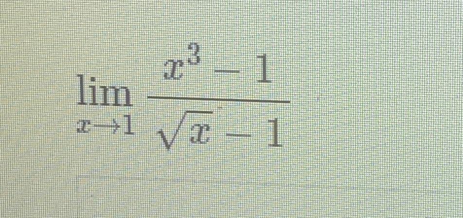 Solved limx→1x3-1x2-1 | Chegg.com