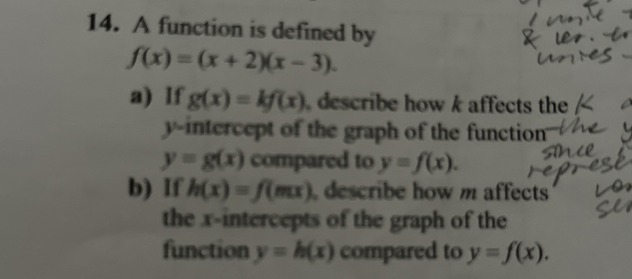 Solved A function is defined byf(x)=(x+2)(x-3)a) ﻿If | Chegg.com
