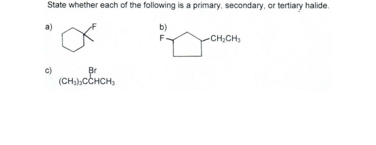 Solved State whether each of the following is a primary, | Chegg.com
