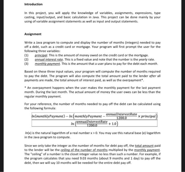 Solved Introduction In this project, you will apply the | Chegg.com