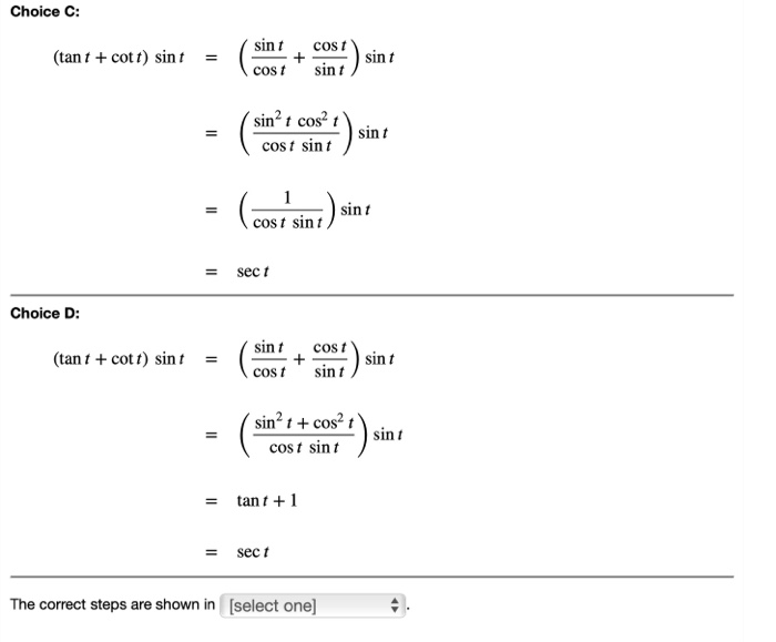 Solved Establish the identity: (tant + cott) sin t = sect | Chegg.com
