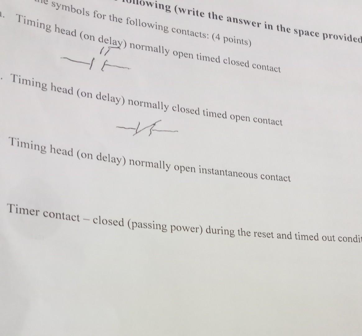 Solved ving (write the answer in the space provided symbols | Chegg.com