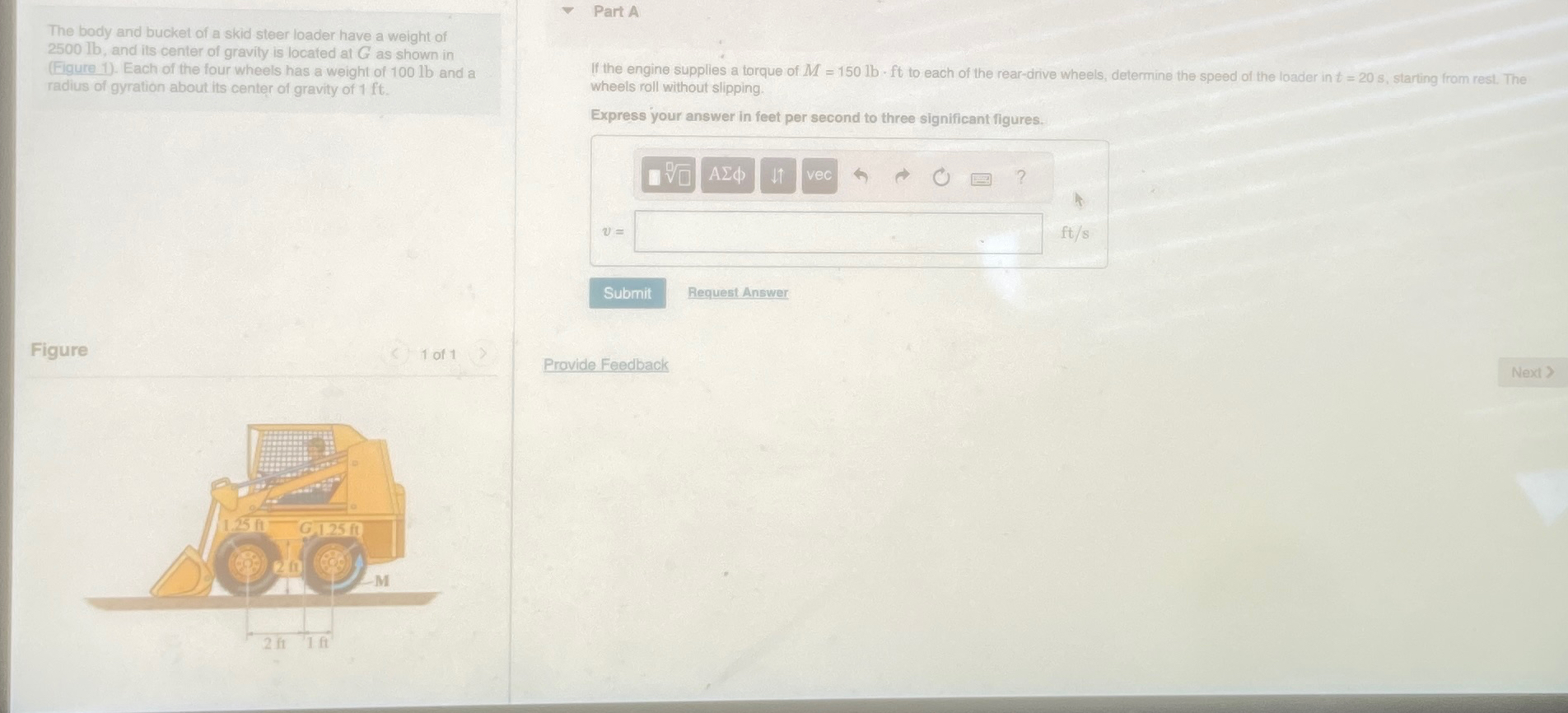 Solved The body and bucket of a skid steer loader have a | Chegg.com