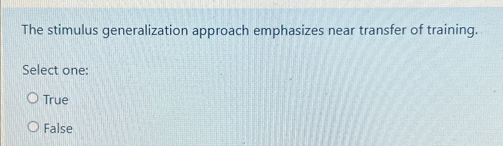 Solved The stimulus generalization approach emphasizes near | Chegg.com