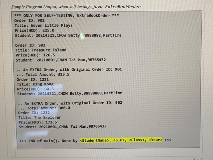 Solved A4B (20 marks) Enhancing a Java Program to Model and | Chegg.com