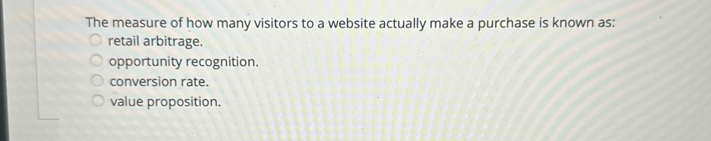 Solved The measure of how many visitors to a website | Chegg.com