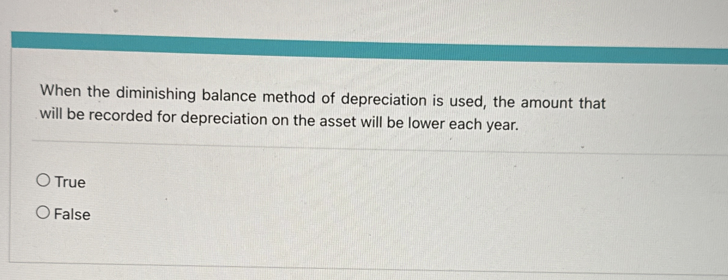 Solved When the diminishing balance method of depreciation | Chegg.com
