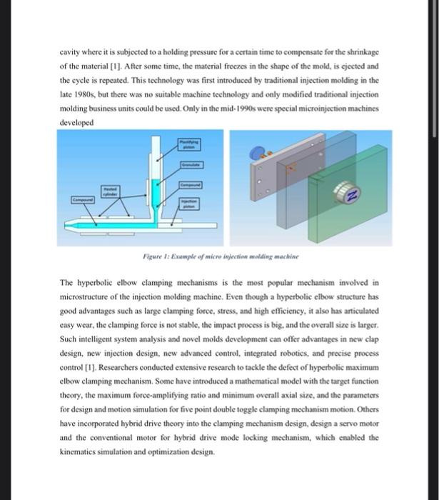 Solved Term Project: Microstructure Injection Molding | Chegg.com