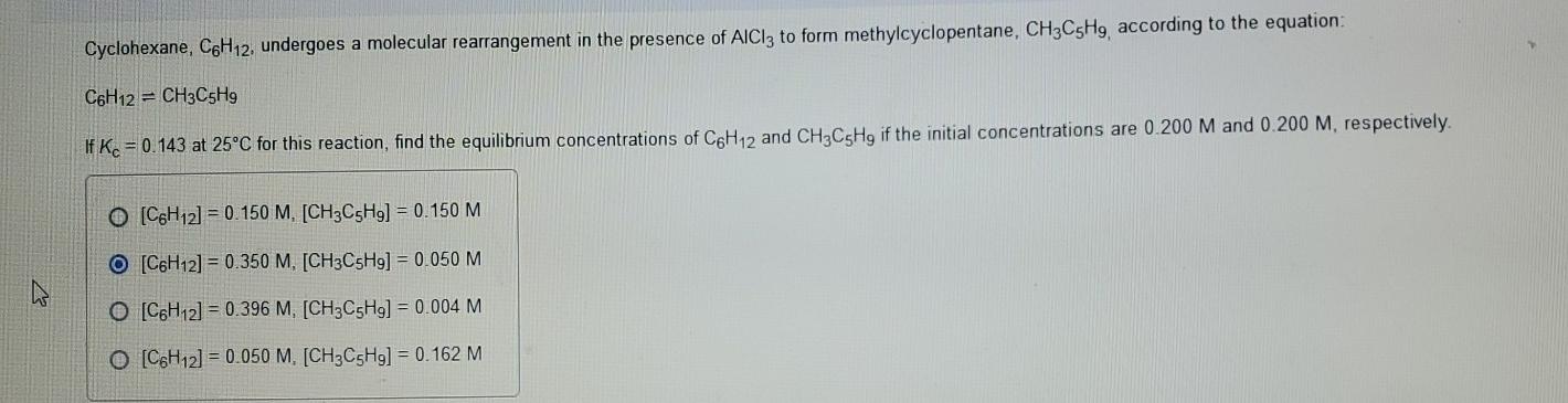 Solved Cyclohexane, CoH12, undergoes a molecular | Chegg.com