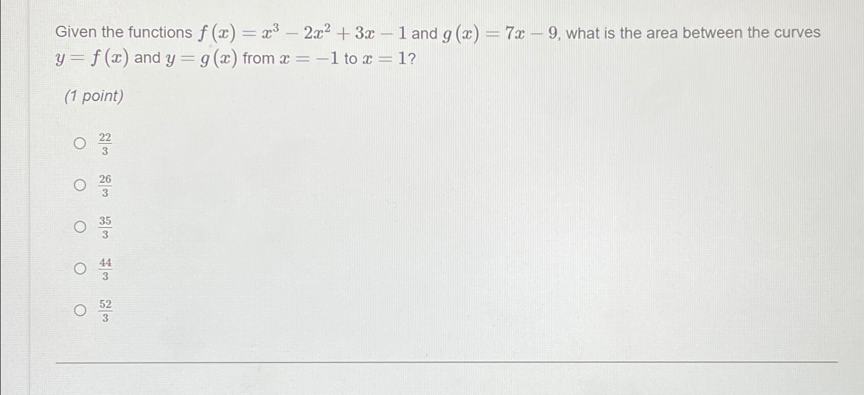 Solved Given the functions f(x)=x3-2x2+3x-1 ﻿and g(x)=7x-9, | Chegg.com