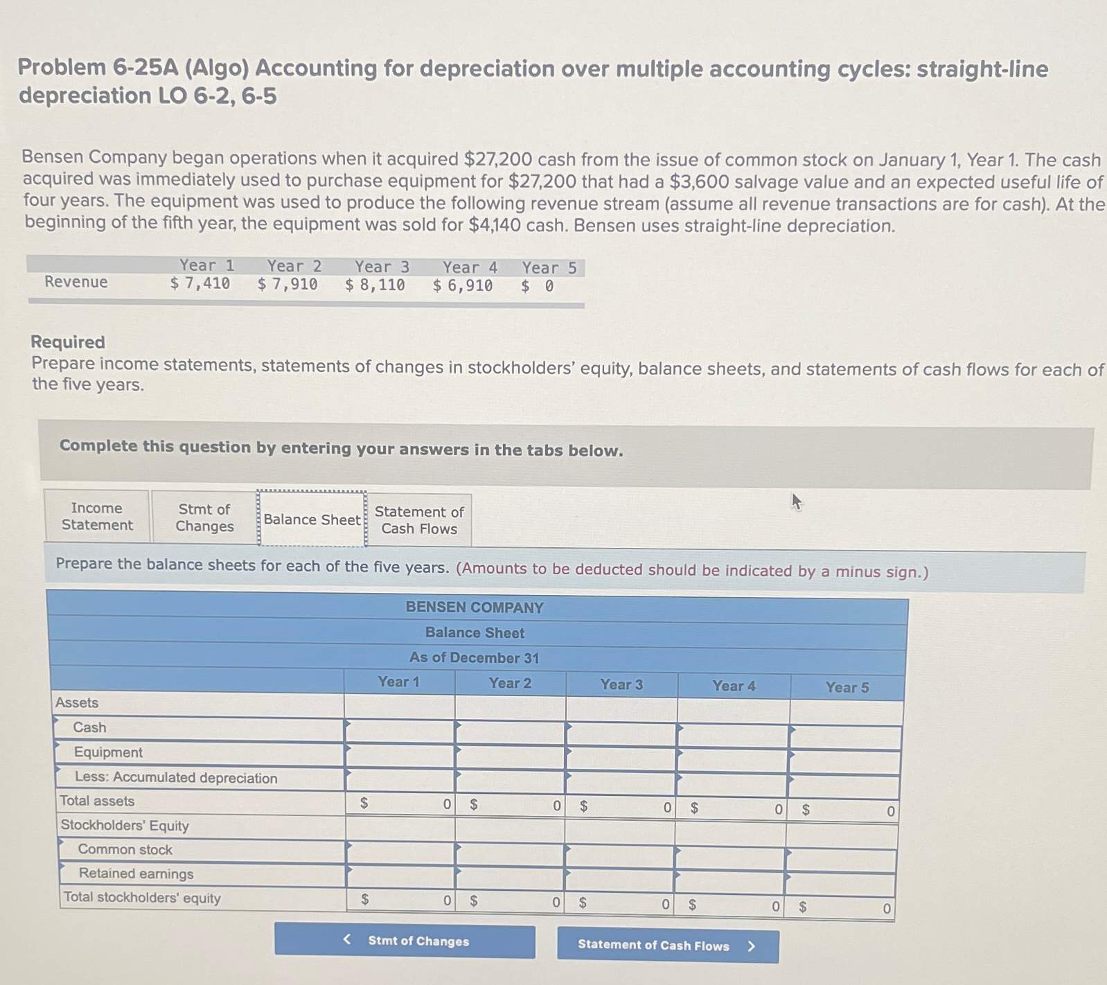 Solved Problem 6-25A (Algo) ﻿Accounting for depreciation | Chegg.com
