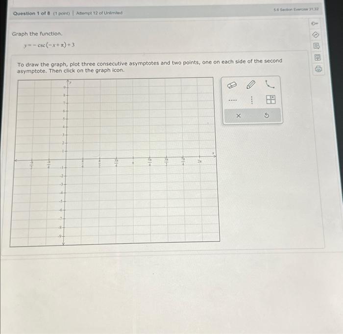 Solved Question 1 of 8 (1 point) | Attempt 12 of Unlimited | Chegg.com