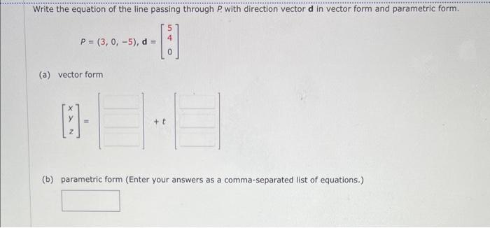 Solved Write The Equation Of The Line Passing Through P