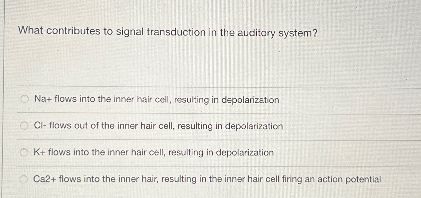 Solved What contributes to signal transduction in the | Chegg.com