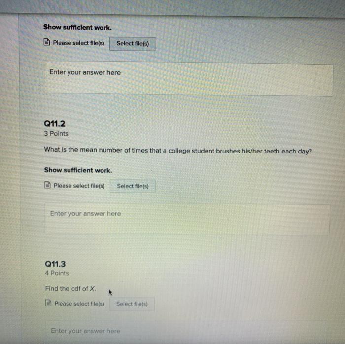 Solved Q11 10 Points Let X be the number of times a college | Chegg.com Solved Q11 10 Points Let X be the number of times a college | Chegg.com