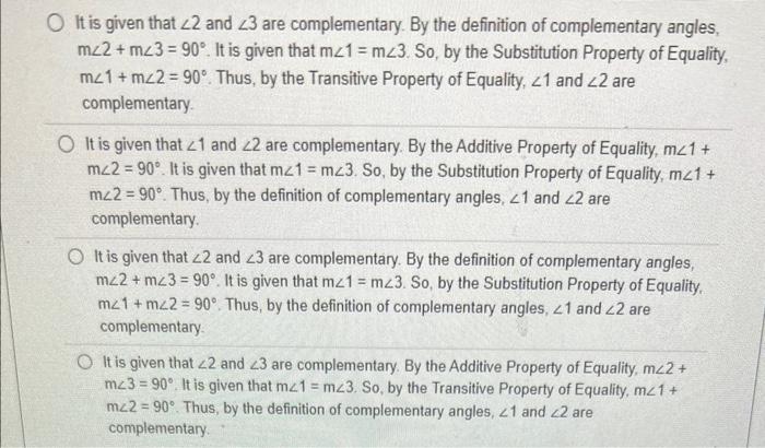 Solved Identify the correct justification for each step, | Chegg.com
