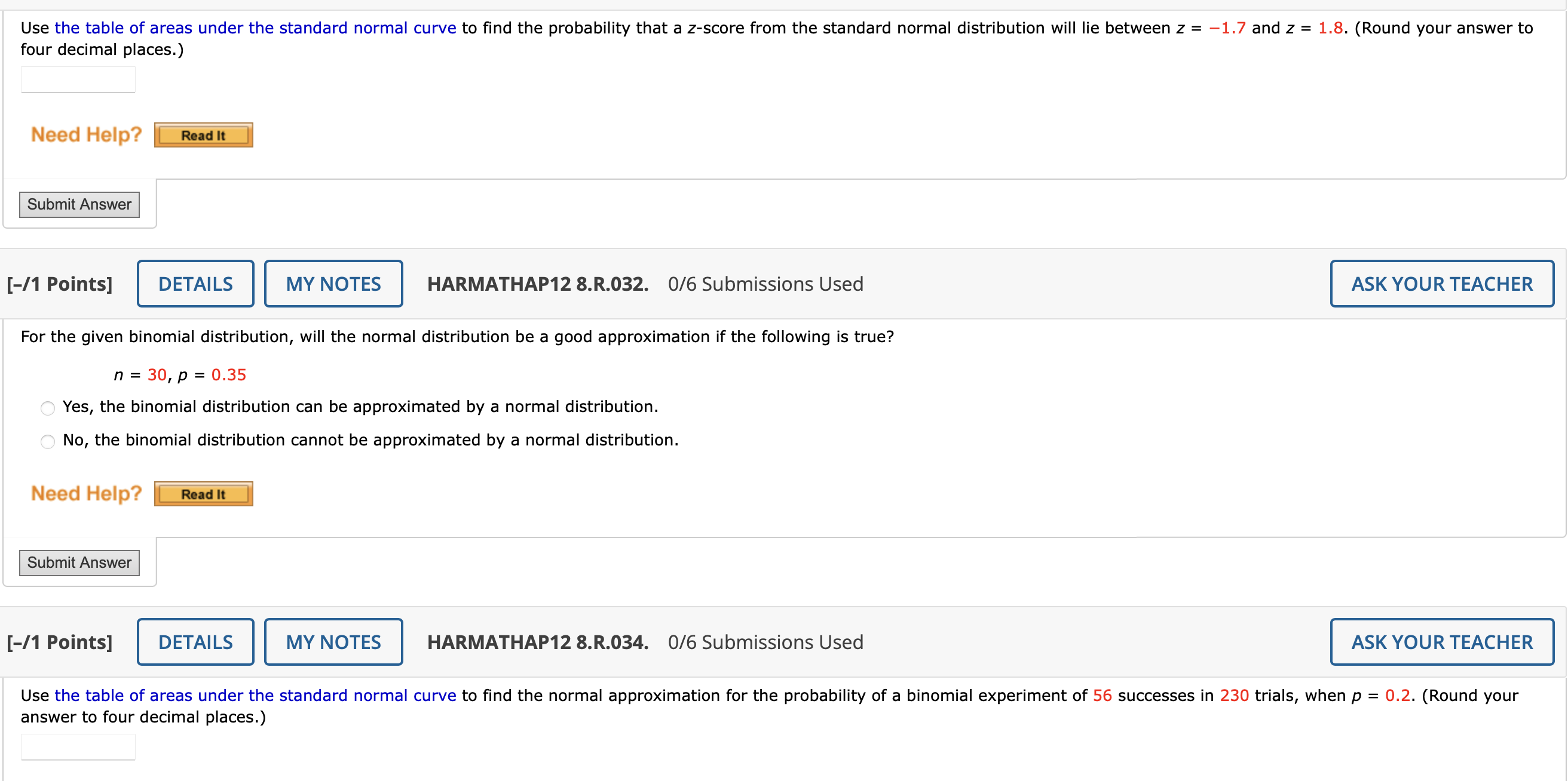 Solved Use the table of areas under the standard normal | Chegg.com