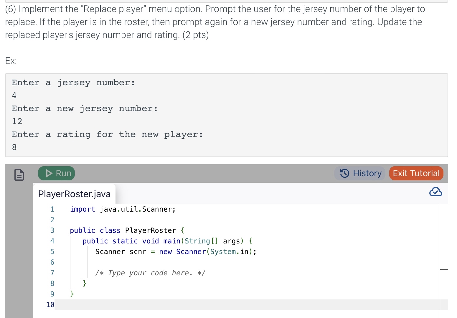 Solved This program will store roster and rating information | Chegg.com