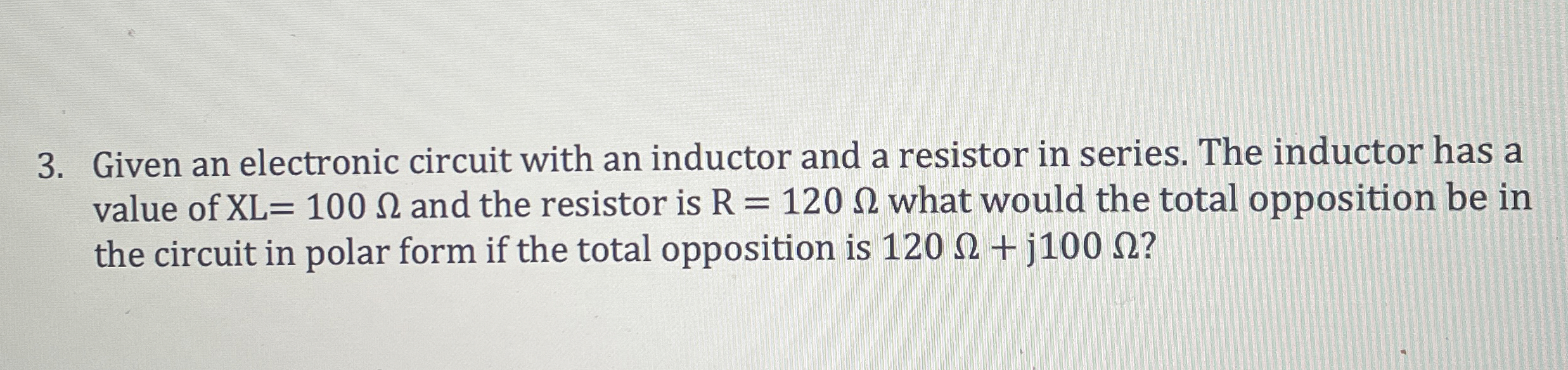 Solved Given an electronic circuit with an inductor and a | Chegg.com