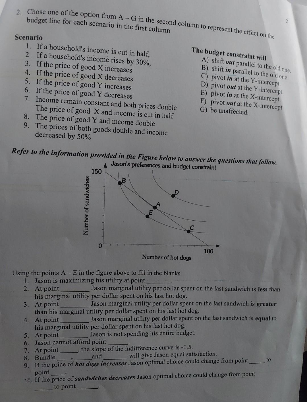 Solved 13. Draw the budget line in each case. For each case, | Chegg.com