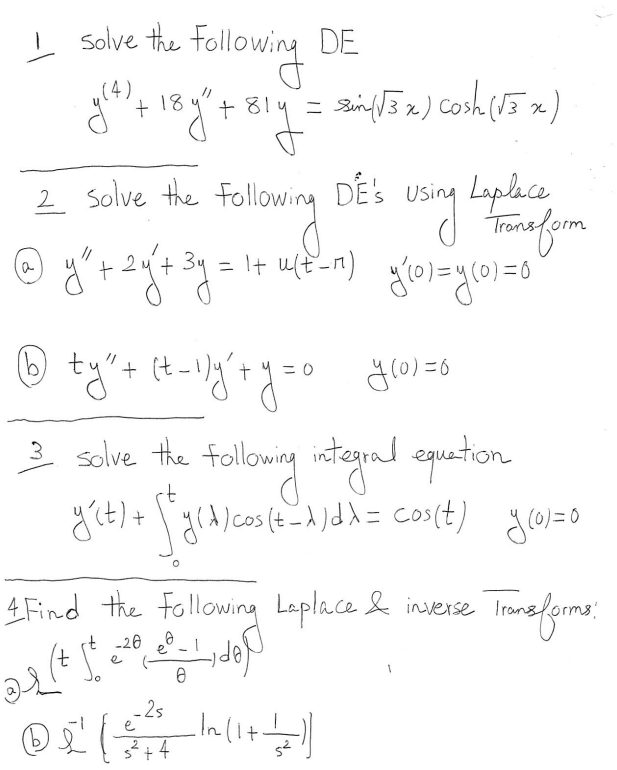 Solved 1 ﻿solve the following | Chegg.com
