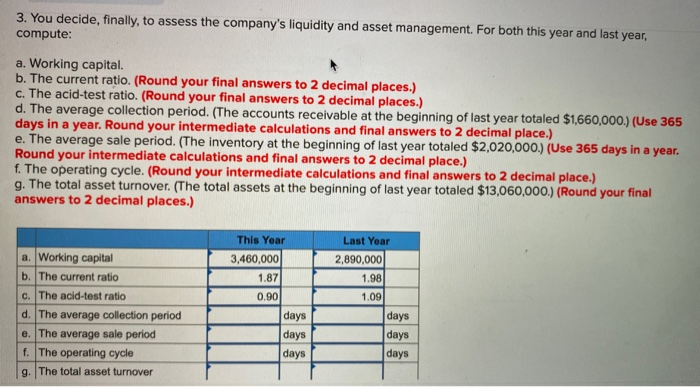 Solved Problem 14-15 Comprehensive Ratio Analysis (L014-2, | Chegg.com