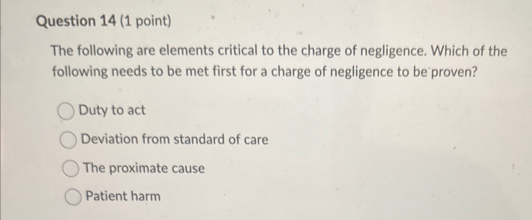 Solved Question 14 (1 ﻿point)The following are elements | Chegg.com