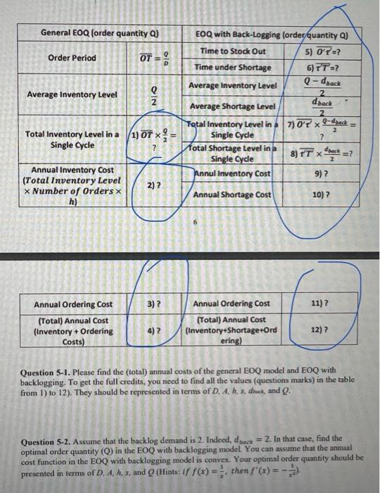 general-eoq-order-quantity-q-ot-order-period-chegg