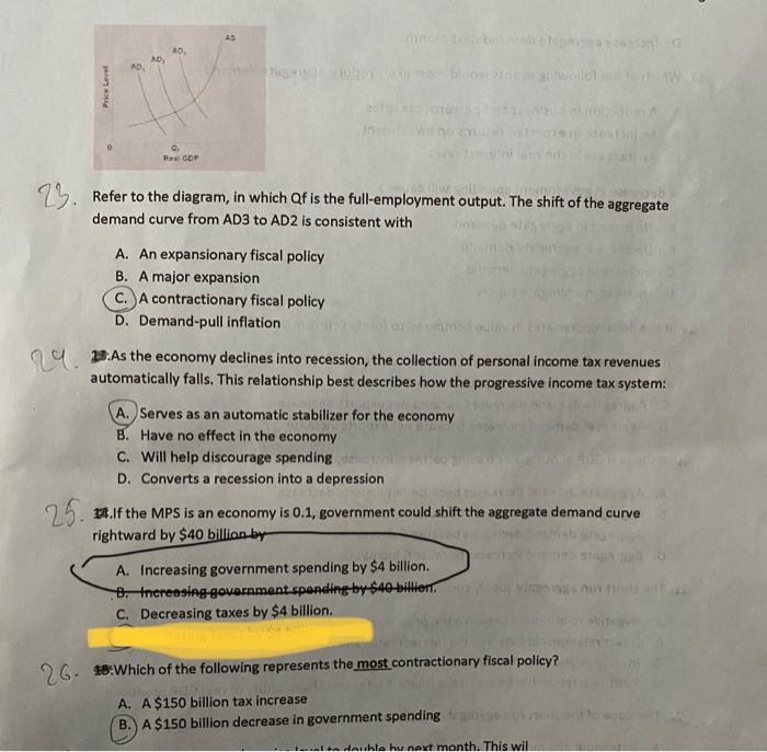 Solved Which of the following would most likely shift the | Chegg.com