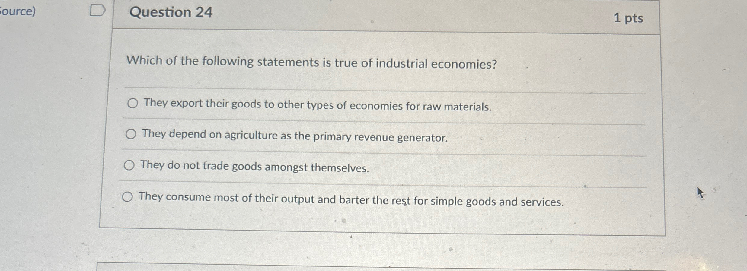 Solved Question 241 ﻿ptsWhich of the following statements is | Chegg.com