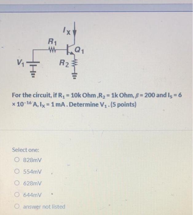 Solved R1 w tai R2 For the circuit, if R2 = 10k Ohm,R2 = 1k | Chegg.com