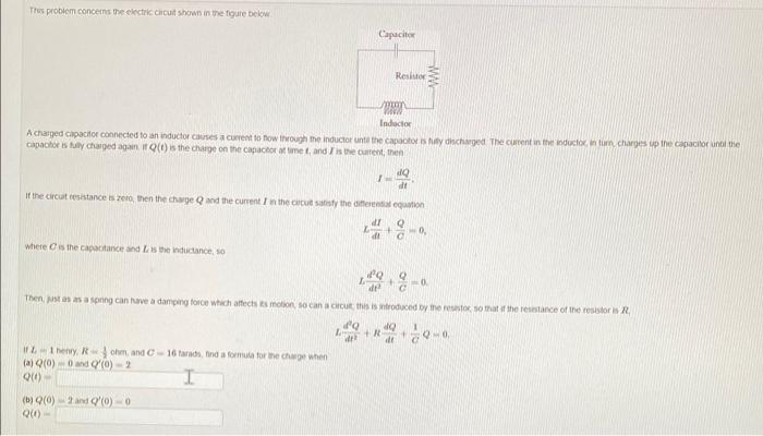 Solved Thes probiem conceins the electik cincuit shows in | Chegg.com